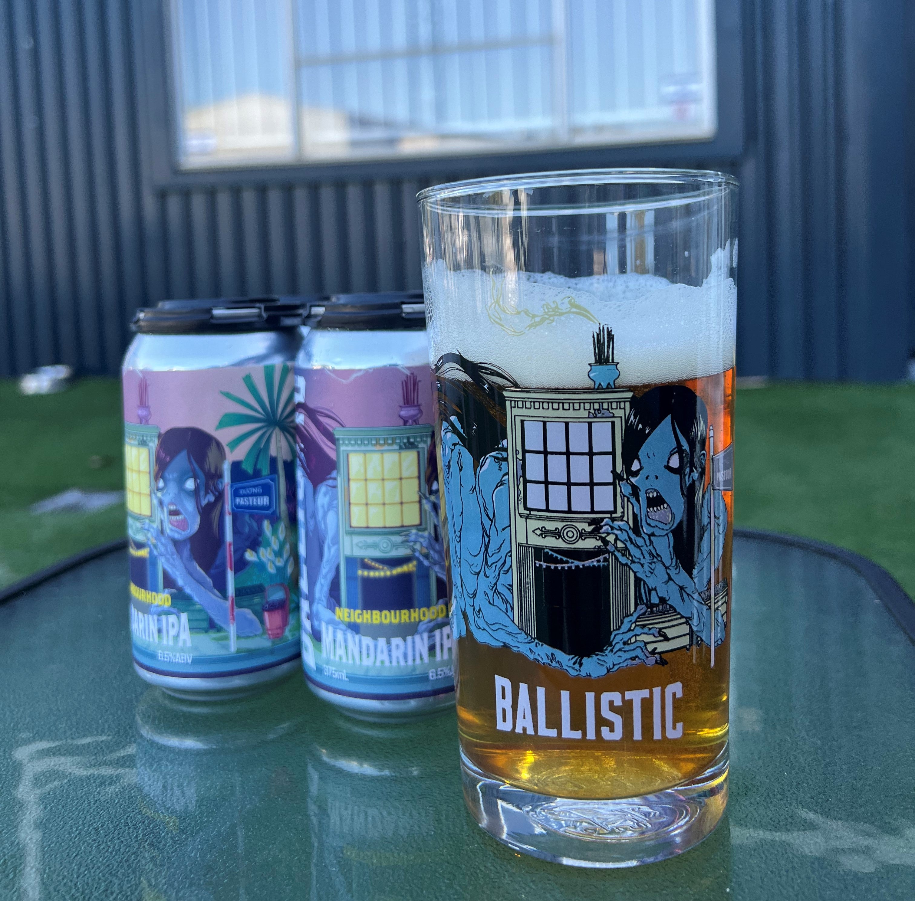 Neighbourhood Mandarin IPA Glass- Pasteur Street Collab – Ballistic Beer Co